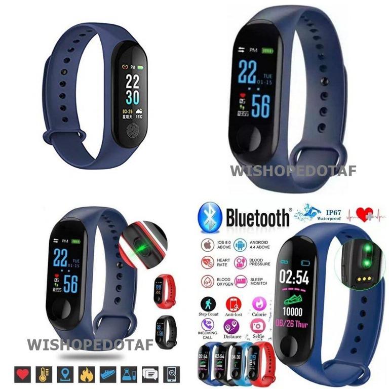 Jam tangan Gelang Pintar Bluetooth, Fesyen Pria, Jam Tangan di Carousell