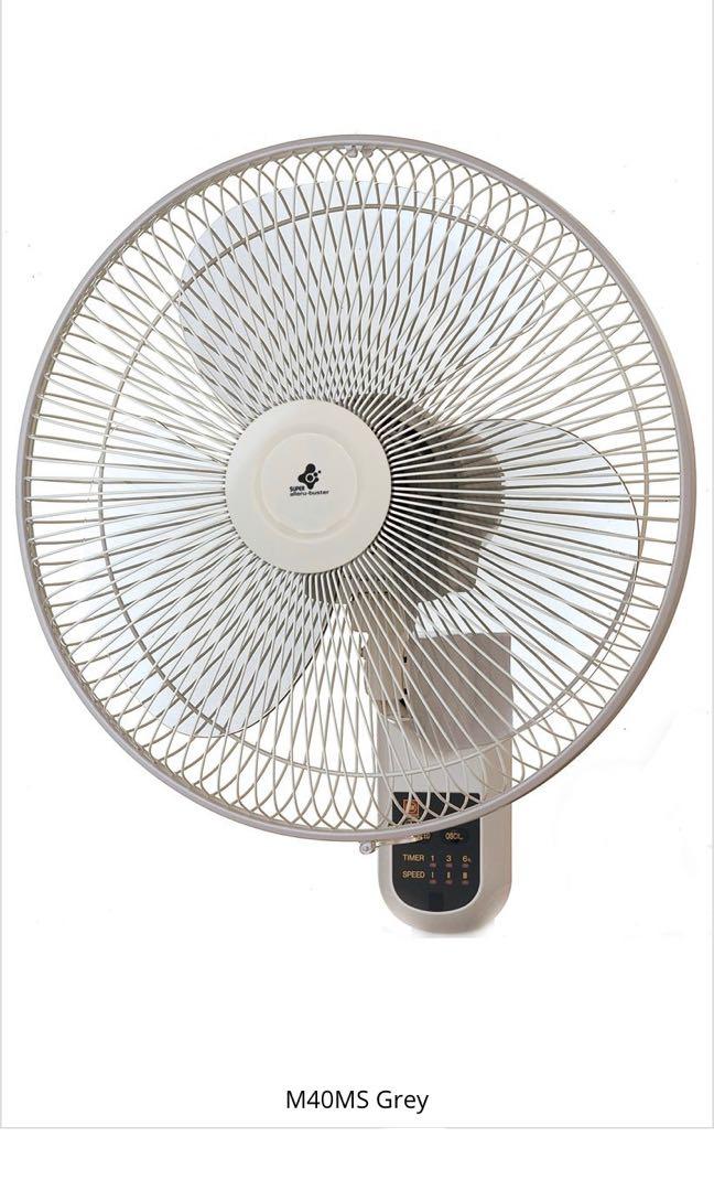 KDK M40MS 16” Wallfan with Remote, Furniture & Home Living, Lighting ...