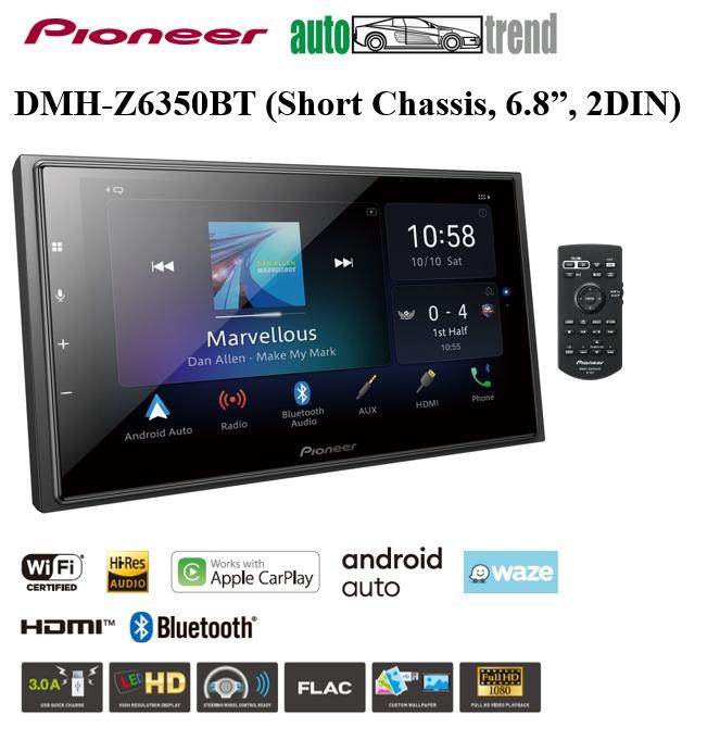 Pioneer DMH-Z6350BT 6.8" Double Din Multimedia Player, Car Accessories ...