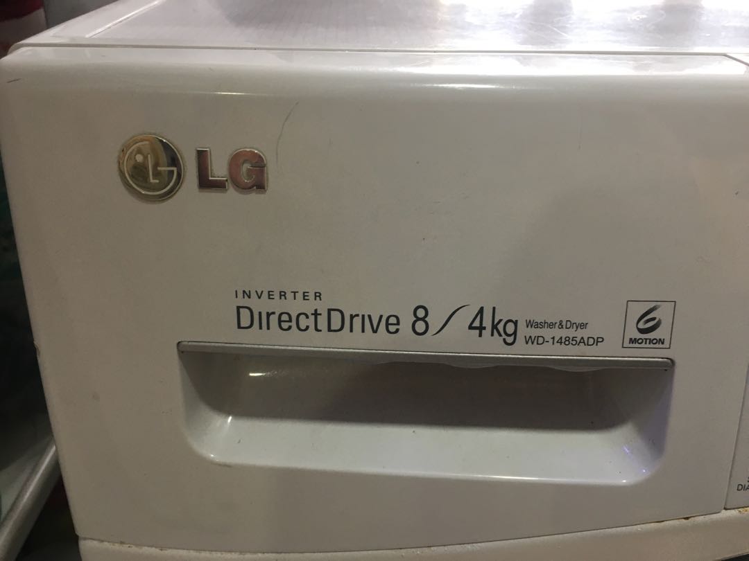 LG washing machine direct drive 8/4kg, TV & Home Appliances, Washing ...