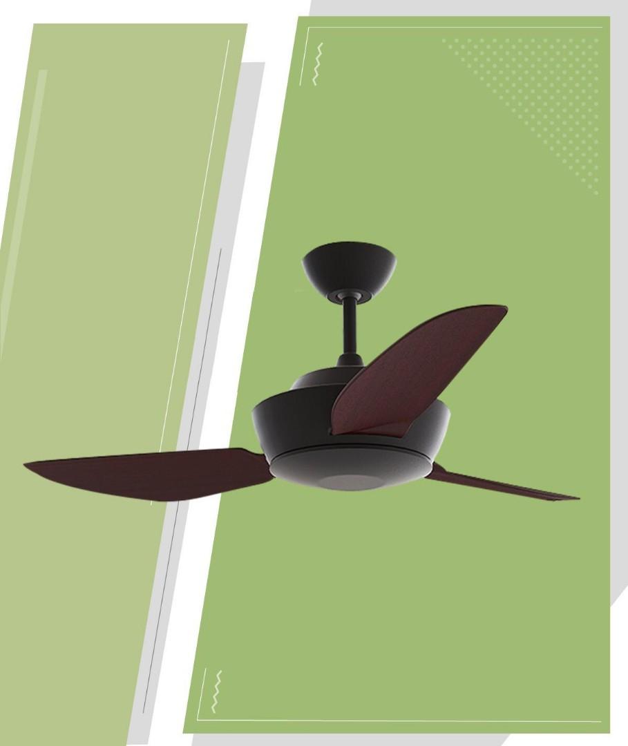 NEW Ceiling Fan promotion EDGE 42" light wood / dark wood with 3 speed ...