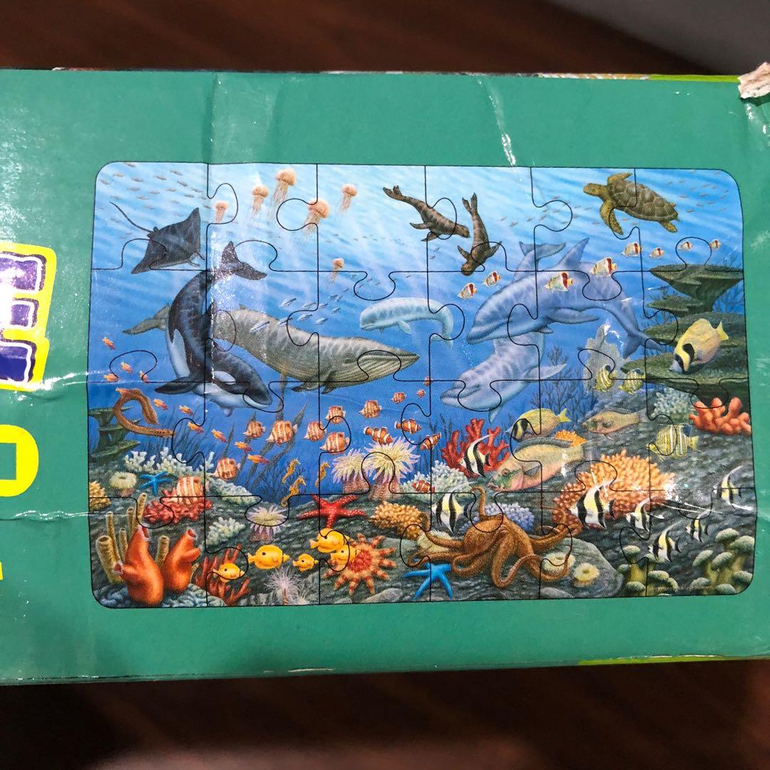 Ocean Life Jumbo Floor Puzzle, Hobbies & Toys, Toys & Games on Carousell