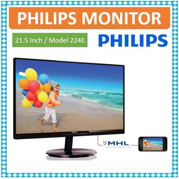 PHILIPS Full-HD IPS HDMI Monitor Display with MHL - 21.5" (Model 224E ...