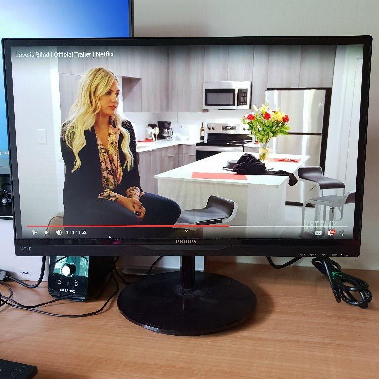 PHILIPS Full-HD IPS HDMI Monitor Display with MHL - 21.5" (Model 224E ...