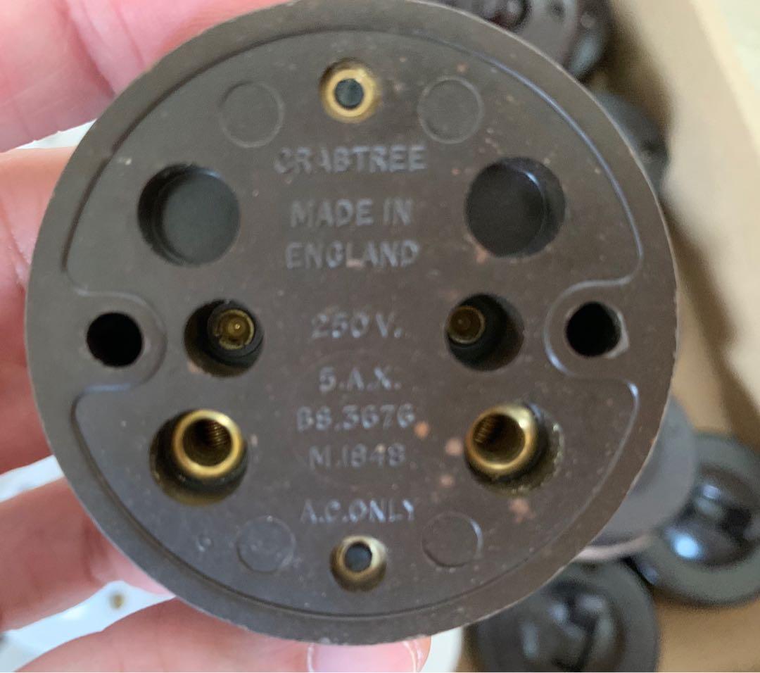 Rare NOS Vintage/Old Tumbler Switch White, Brown(CrabTree), Hobbies ...