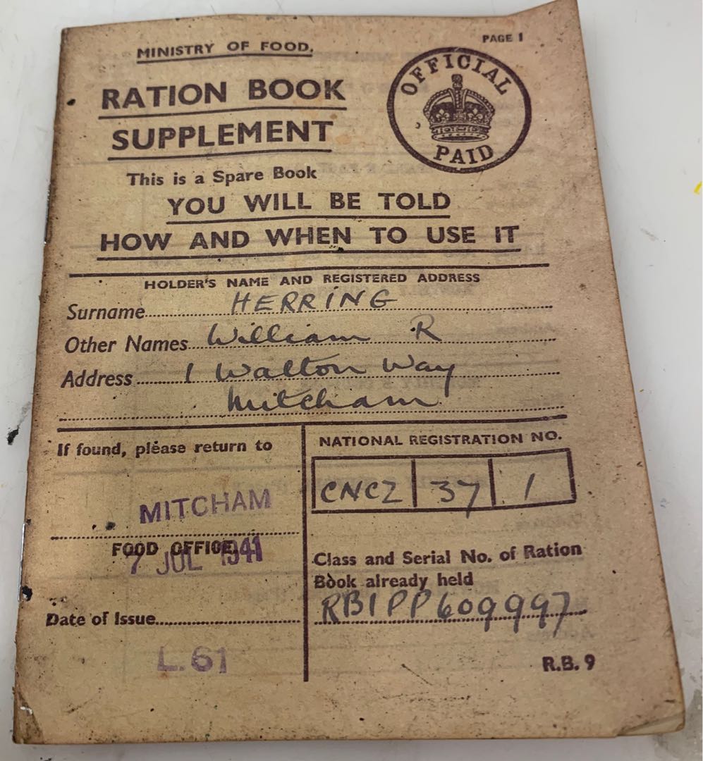 Ration Book. Ministry of Food., Hobbies & Toys, Memorabilia ...