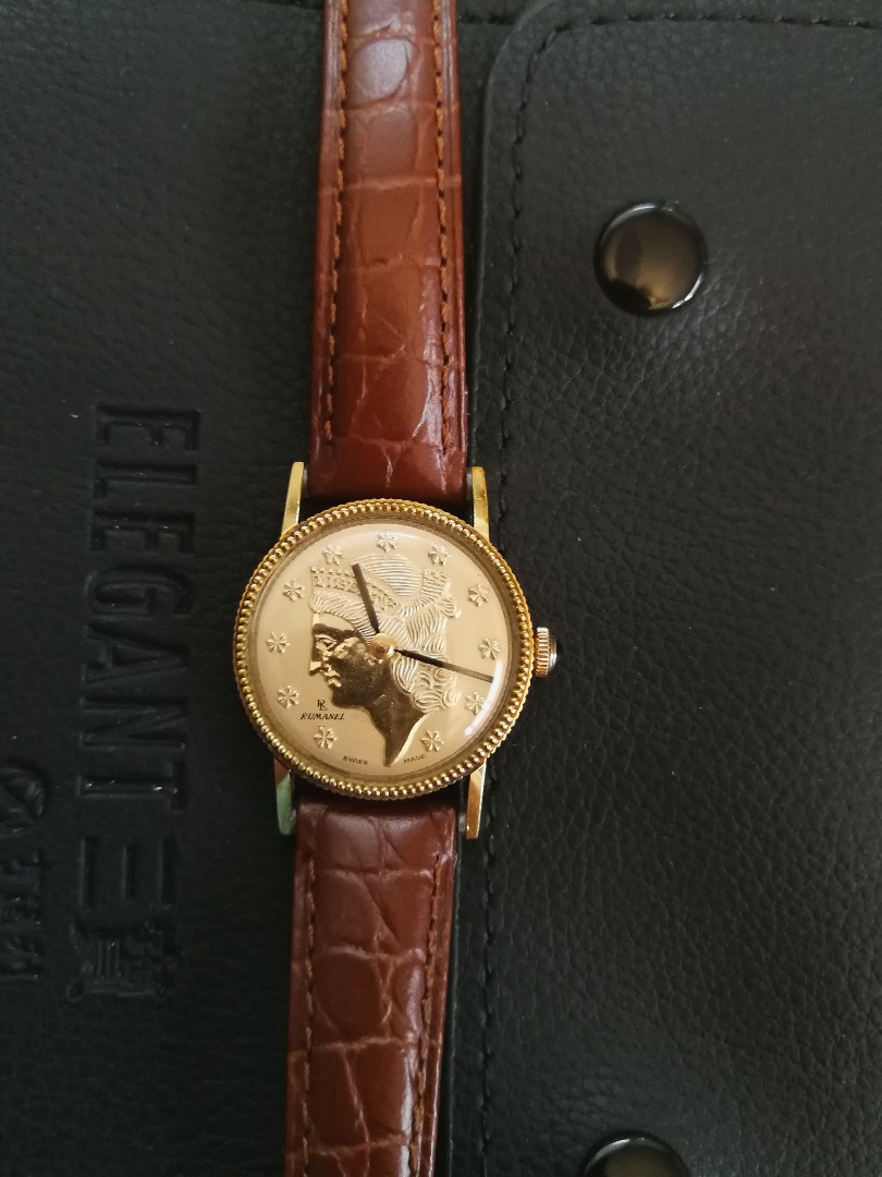 Rumanel Liberty Coin Watch Automatic, Luxury, Watches on Carousell