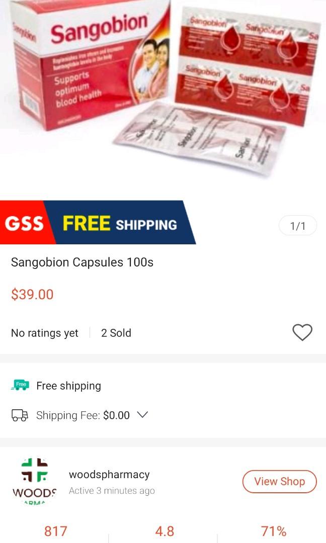 Sangobion iron tablets (100 pcs) - individual packs, Health & Nutrition ...