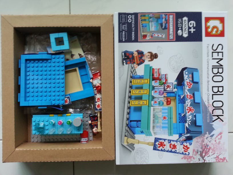 SEMBO BLOCK 61065 to 61068 - Japanese Food Kiosks. (USED, NOT LEGO ...