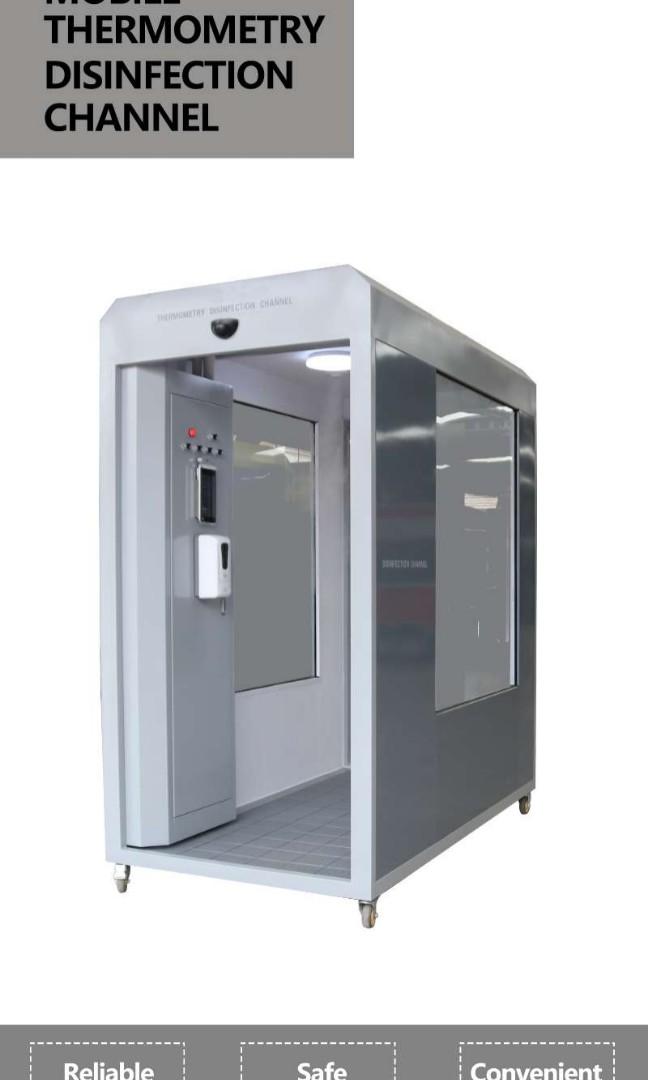 Smart Temperature Measurement & Disinfecting Channel. Disinfecting ...