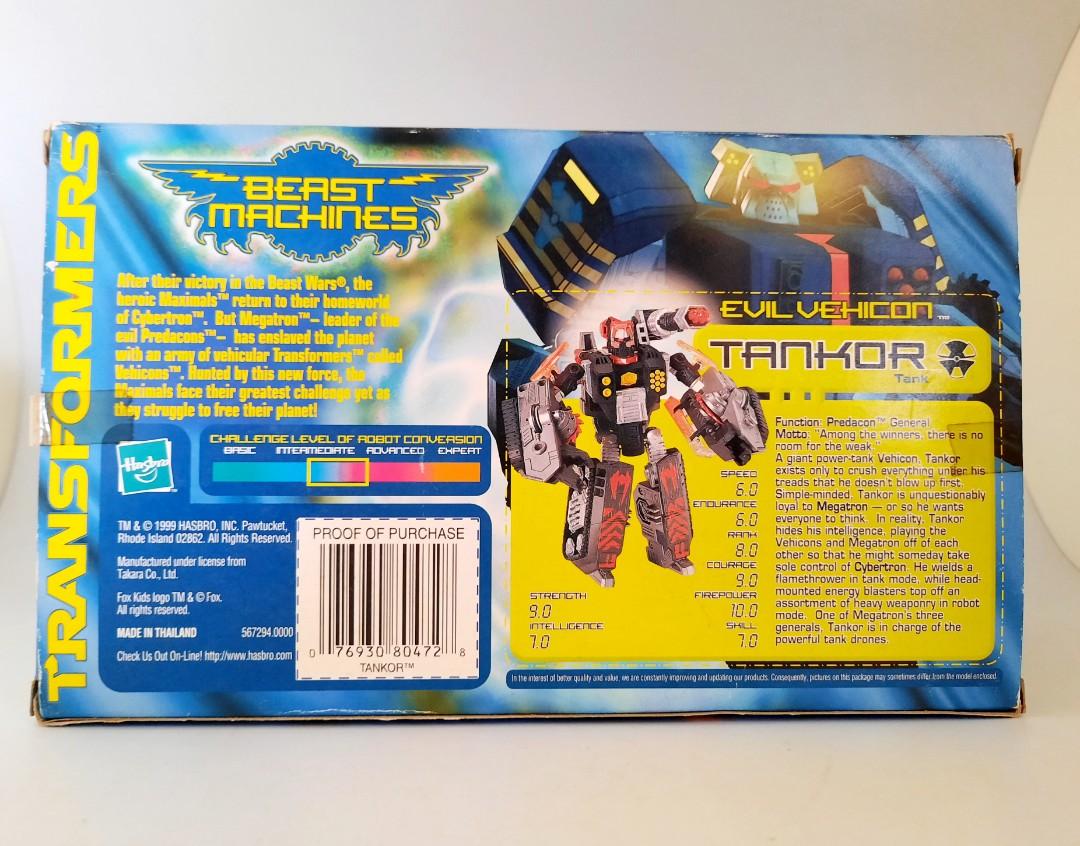 Transformers Beast Machines Evil Vehicon Tankor, Toys & Games, Bricks ...