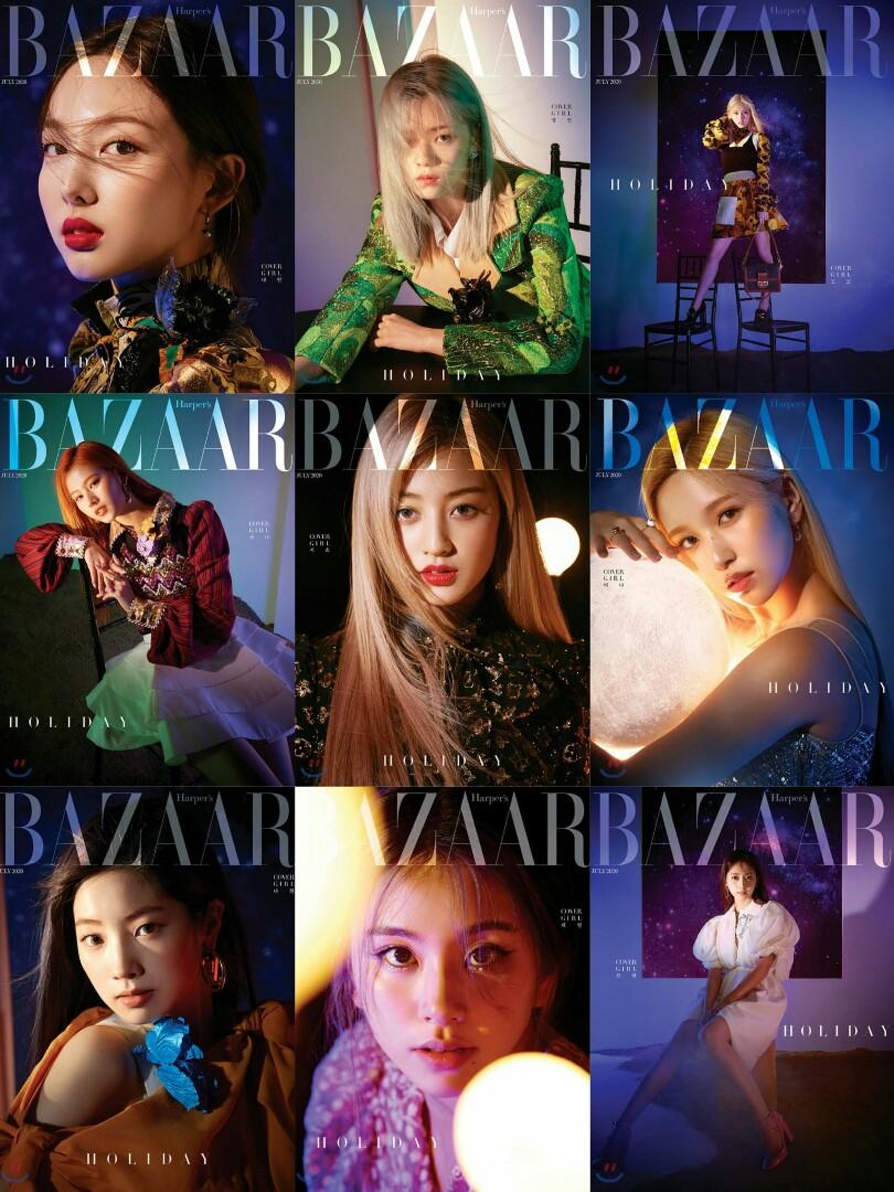TWICE Harper's Bazaar July Issue Magazine with TWICE POSTER Preorder ...