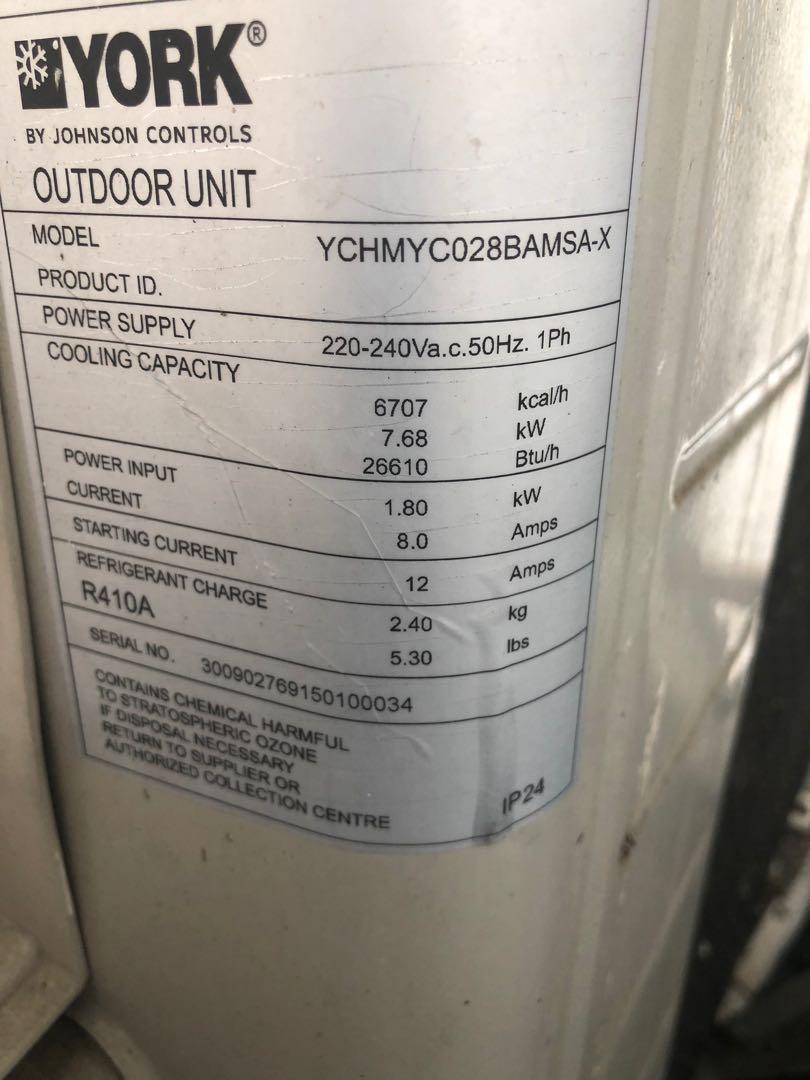 Used York AC inverter system 4 / compressor/ condenser, TV & Home ...