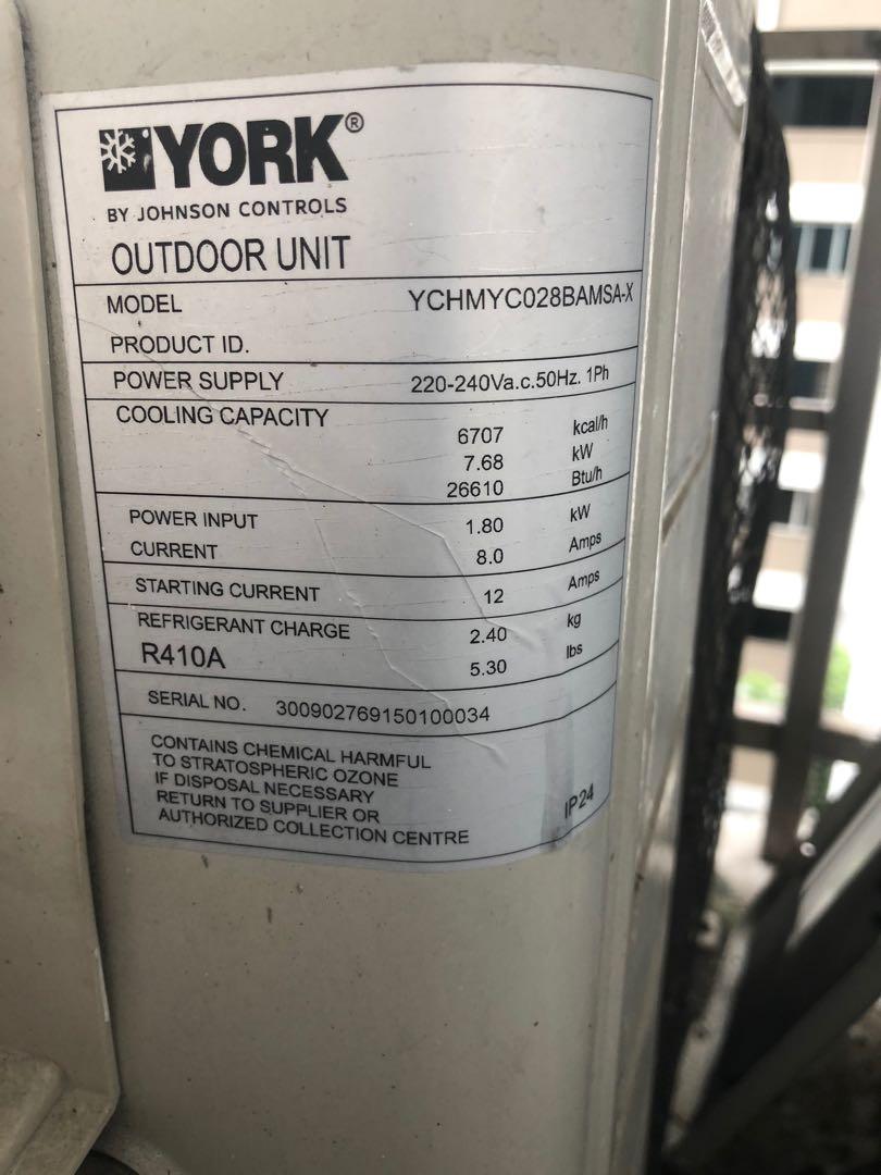 Used York AC inverter system 4 / compressor/ condenser, TV & Home ...