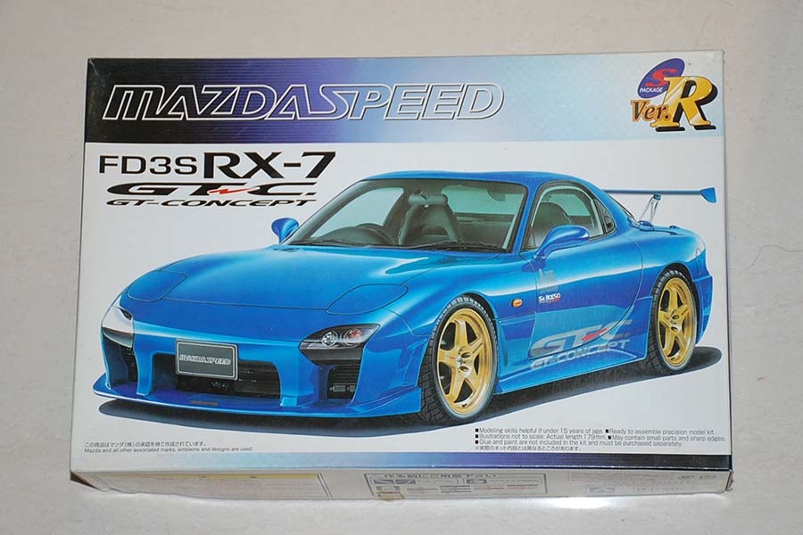 Aoshima 1:24 MazdaSpeed FD3S RX-7 A-Spec Type GT-Concept, 興趣及遊戲, 玩具 ...