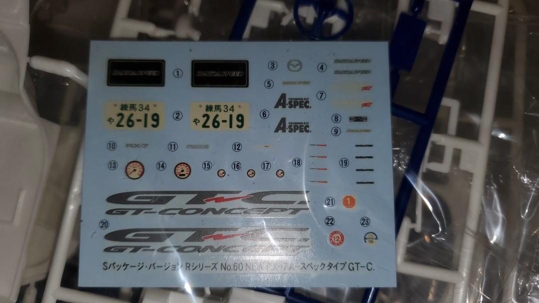 Aoshima 1:24 MazdaSpeed FD3S RX-7 A-Spec Type GT-Concept, 興趣及遊戲, 玩具 ...