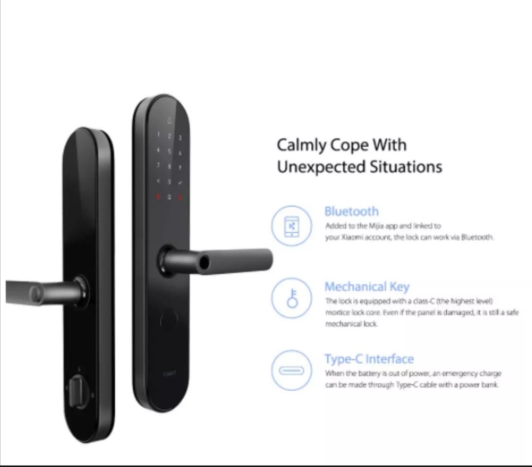 Aqara N100 Smart Door Lock, Furniture & Home Living, Security & Locks ...