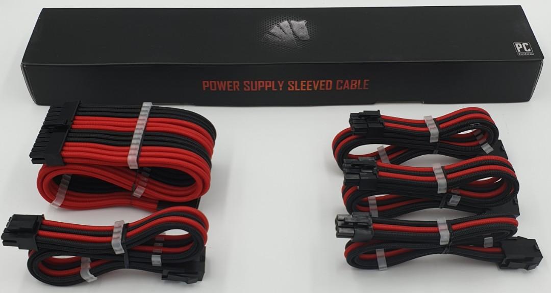 Asiahorse PSU sleeved extension cables (Mixed Colours), Electronics ...