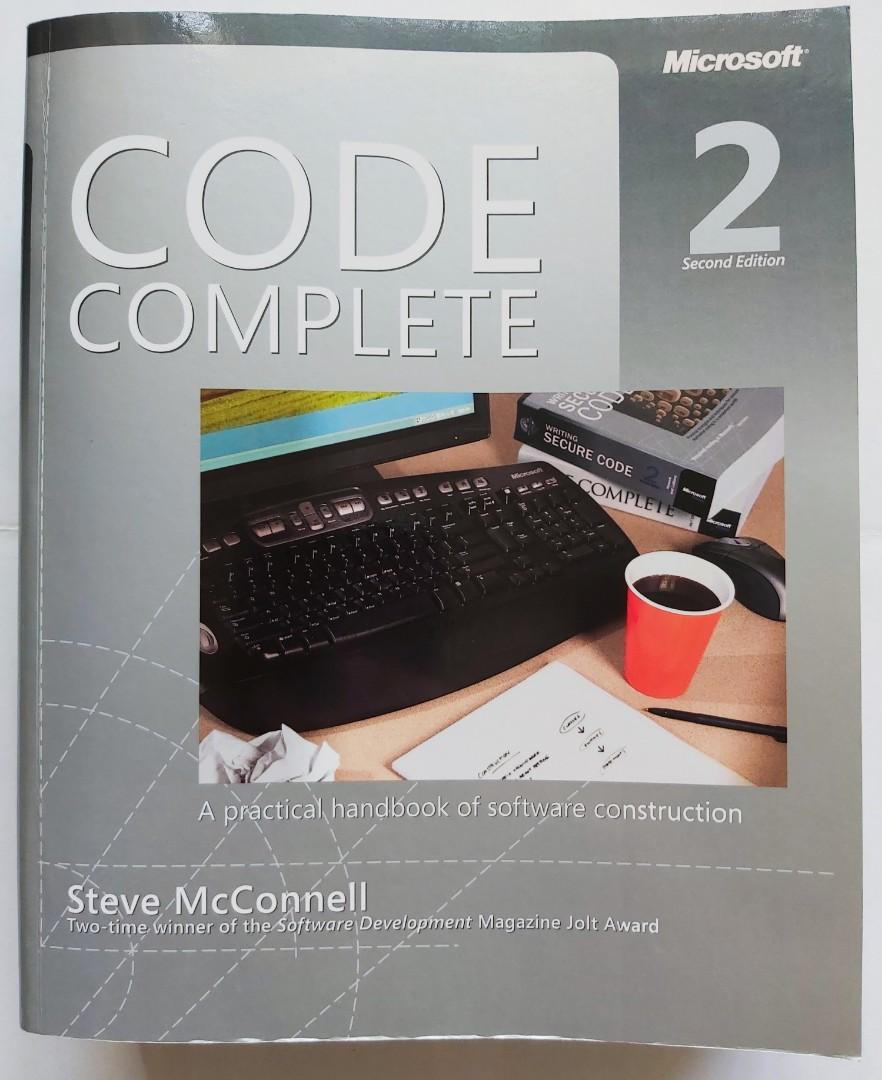 Code Complete Second Edition by Steve McConnell, Hobbies & Toys, Books ...