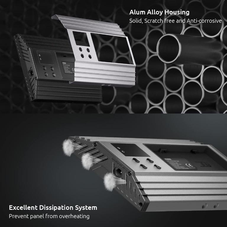 ESDDI LED Camera Video Light, 144 LED BI-Color Temperature, for ...