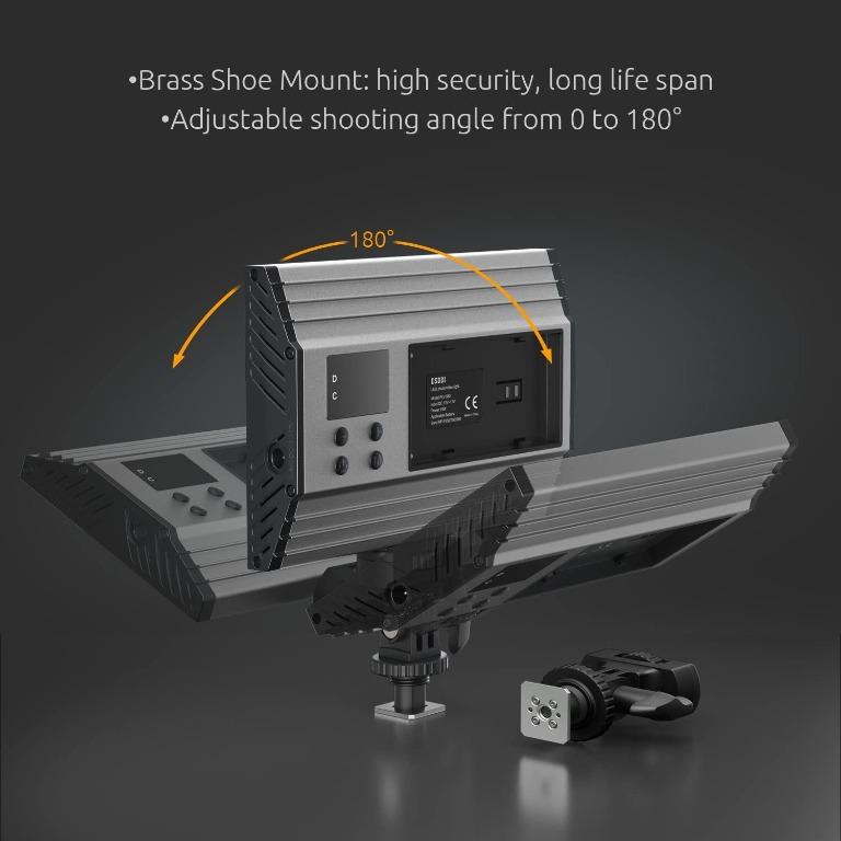 ESDDI LED Camera Video Light, 144 LED BI-Color Temperature, for ...