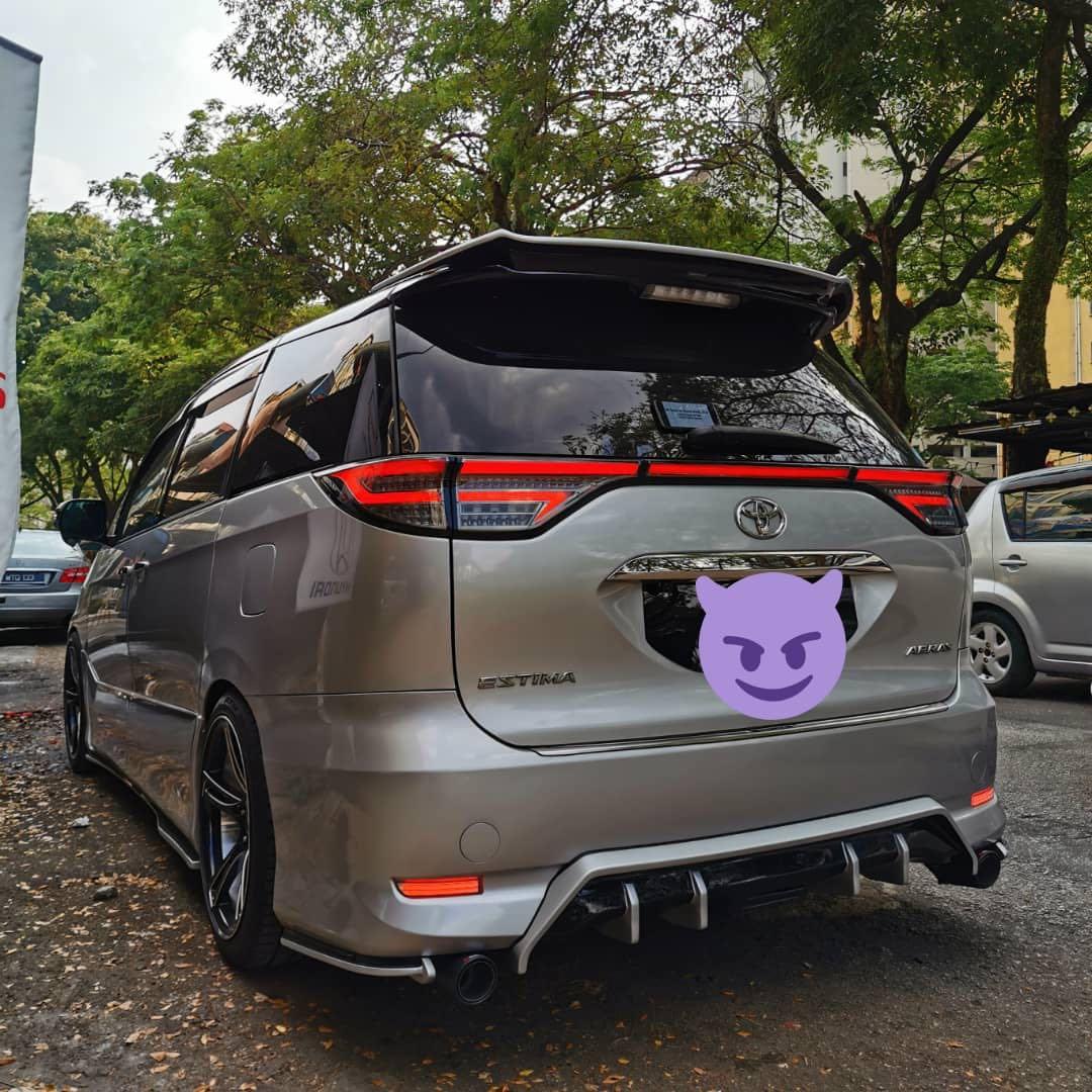 Estima acr50 Bodykit side skirt rear diffuser, Car Accessories ...