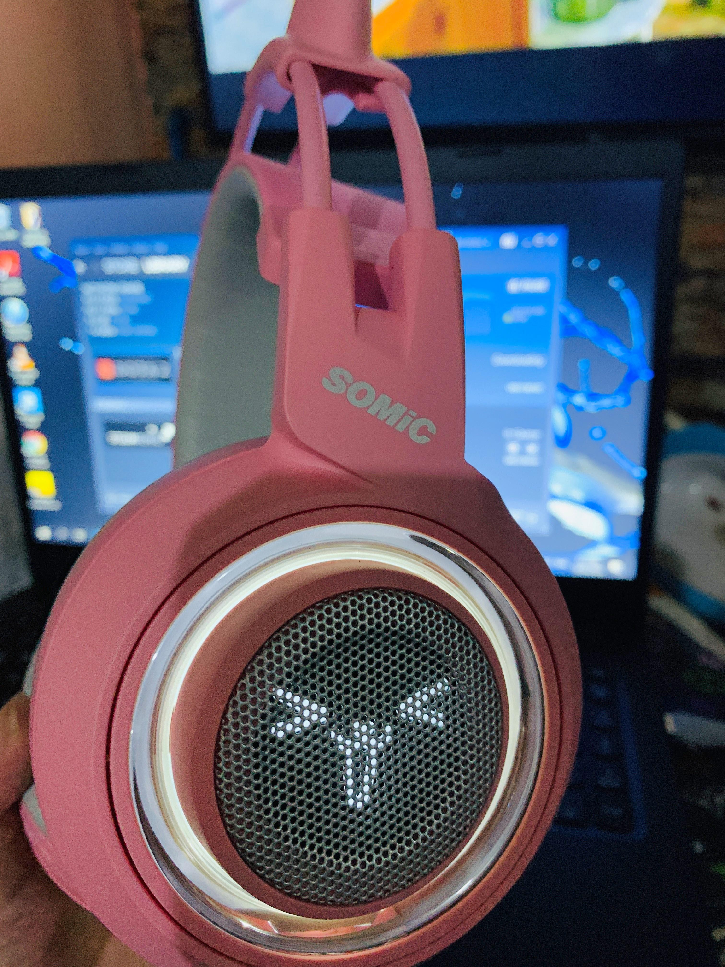 GAMING HEADSET Somic Kitty Ears, Audio, Headphones & Headsets on Carousell