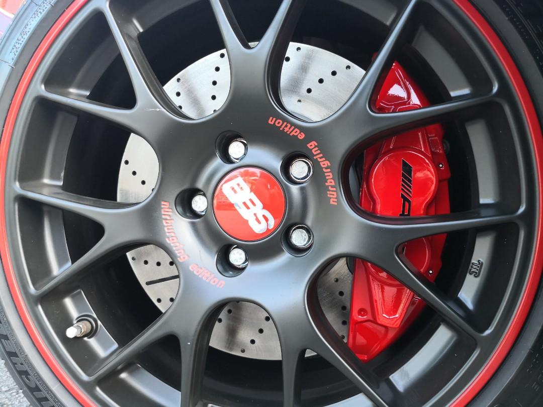 Genuine Mercedes A45 AMG 4POT Brake kit For A Class , GLA , CLA , w176 , w117 , x156 , w177 ...