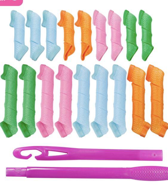 Heatless Curls Tool- Magic Hair Leverag Instant Curl Perming Roller ...