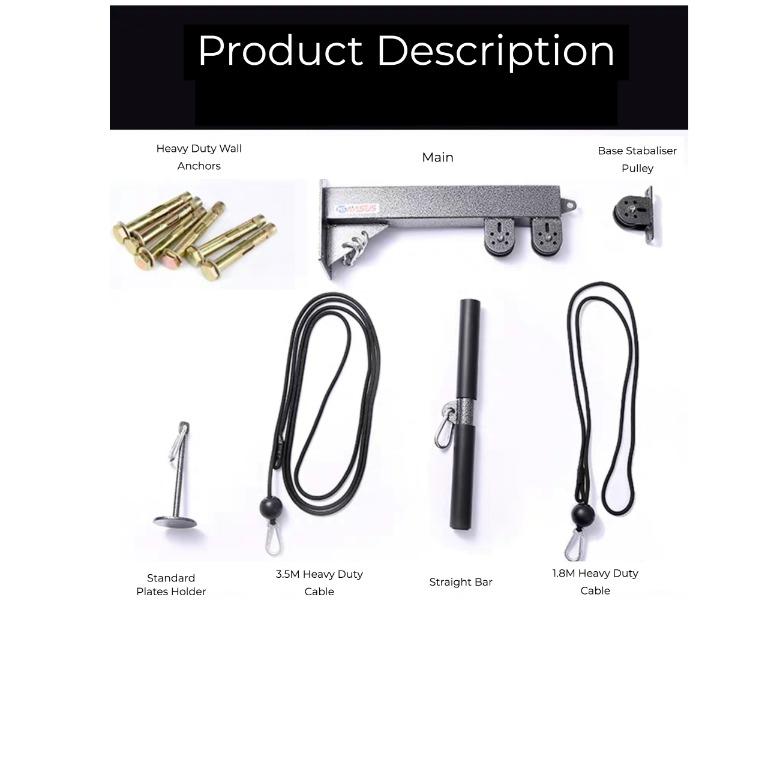 Home Cable Workout System, Sports Equipment, Exercise & Fitness, Cardio ...