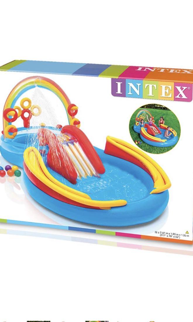 Intex Rainbow Ring Inflatable Play Center, Hobbies & Toys, Toys & Games ...