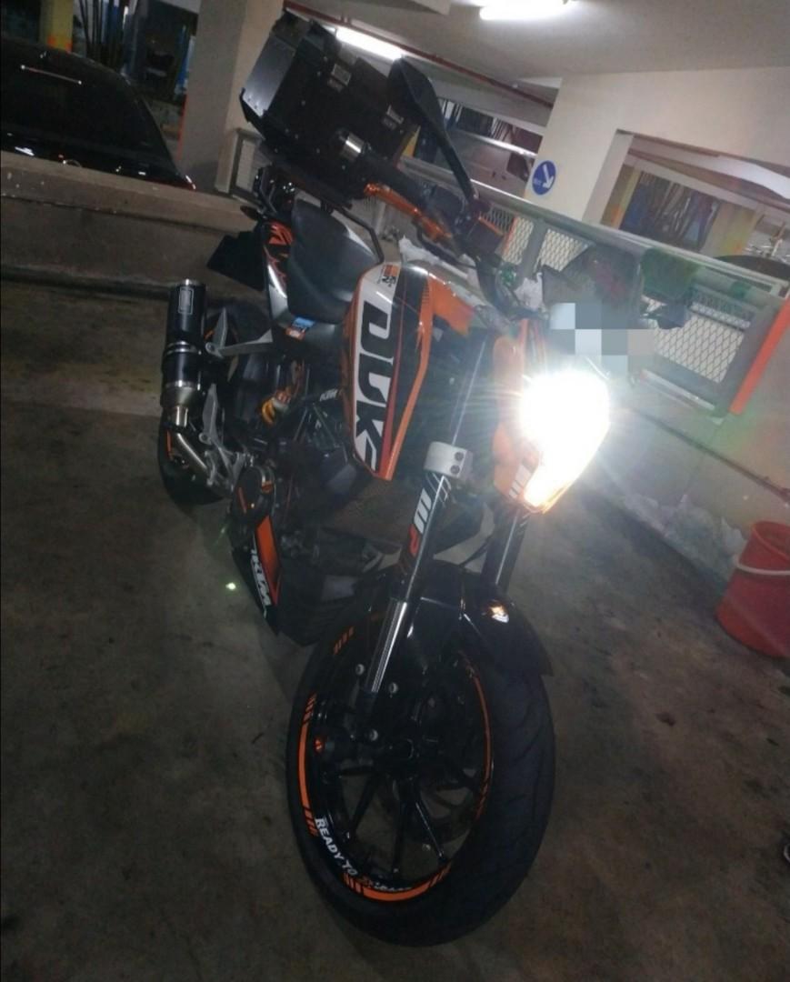 Ktm 125/200/390 duke led headlight!, Motorcycles, Motorcycle ...