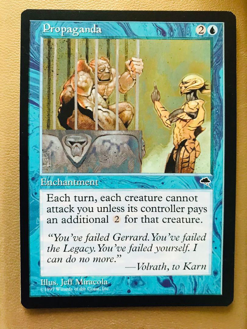 MTG Tempest Propaganda, Toys & Games, Board Games & Cards on Carousell
