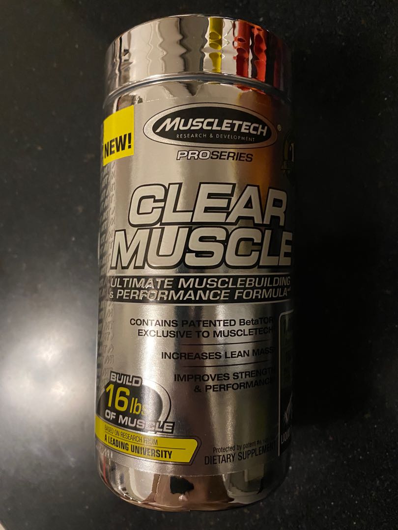 Muscletech Clear Muscle, Health & Nutrition, Health Supplements, Sports ...