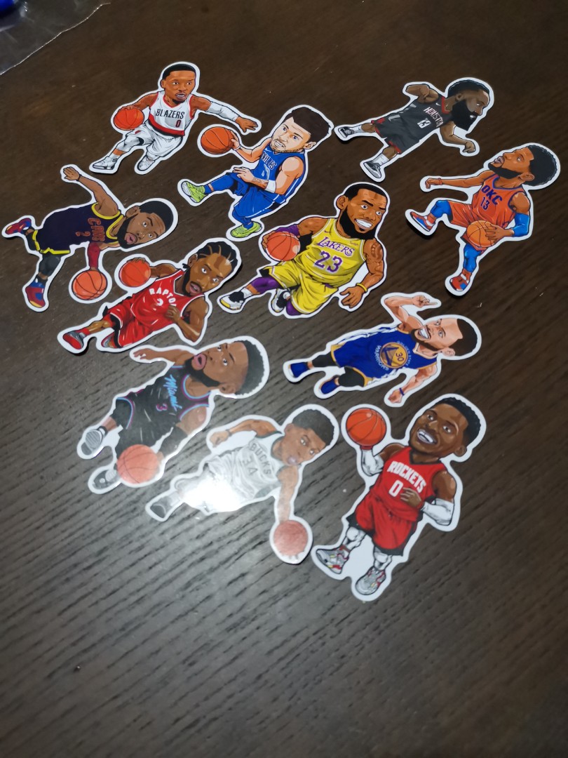 Nba Stickers, Men's Fashion, Accessories, Others on Carousell