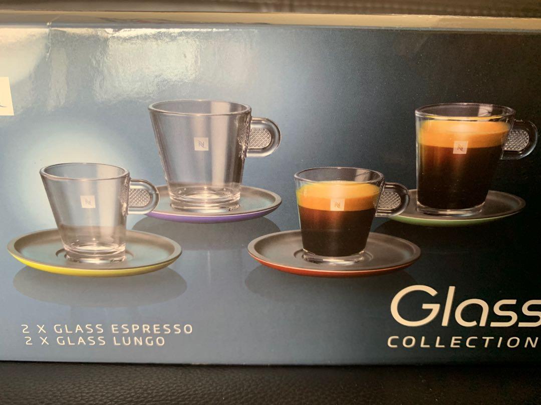 Nespresso Lounge Glass Cups, Furniture & Home Living, Kitchenware ...