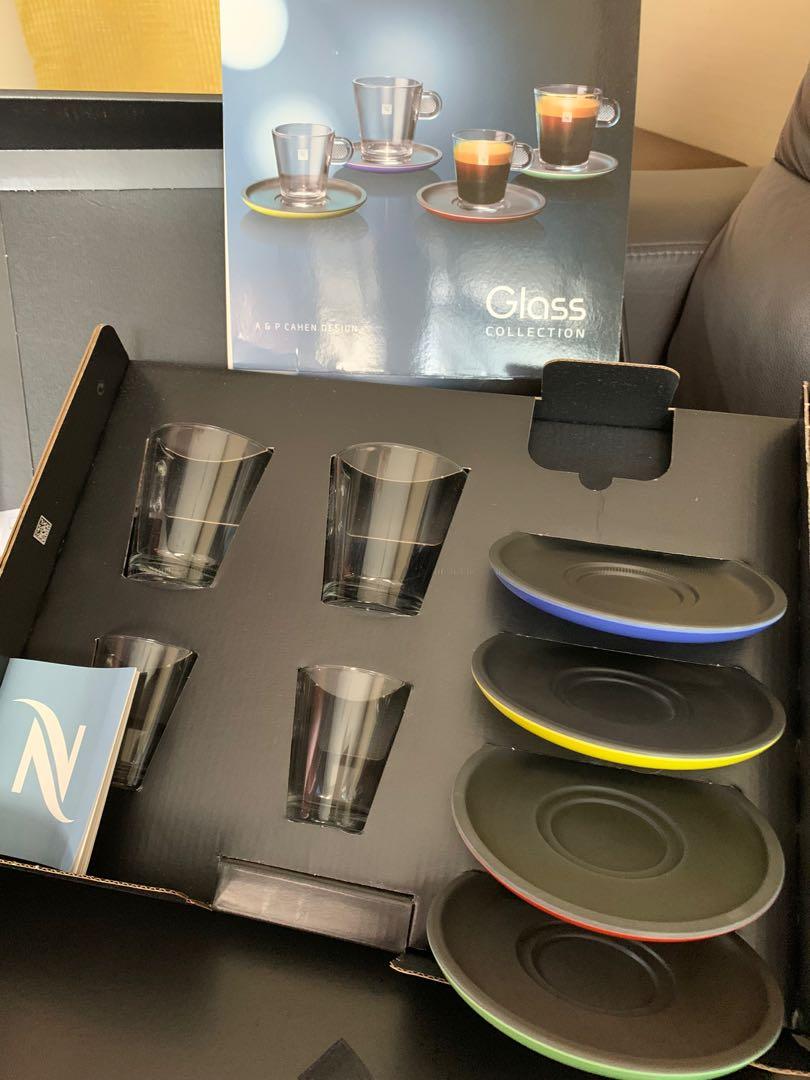 Nespresso Lounge Glass Cups, Furniture & Home Living, Kitchenware ...