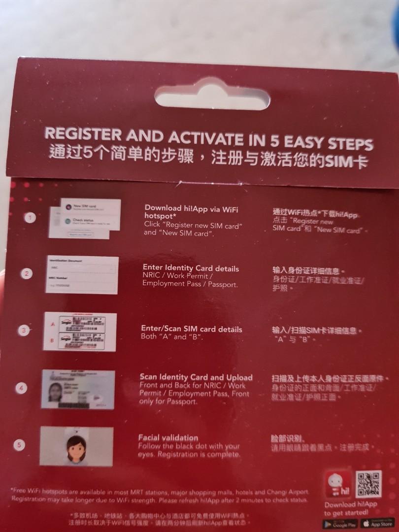 New - Singtel Sim card, Mobile Phones & Gadgets, Mobile & Gadget ...