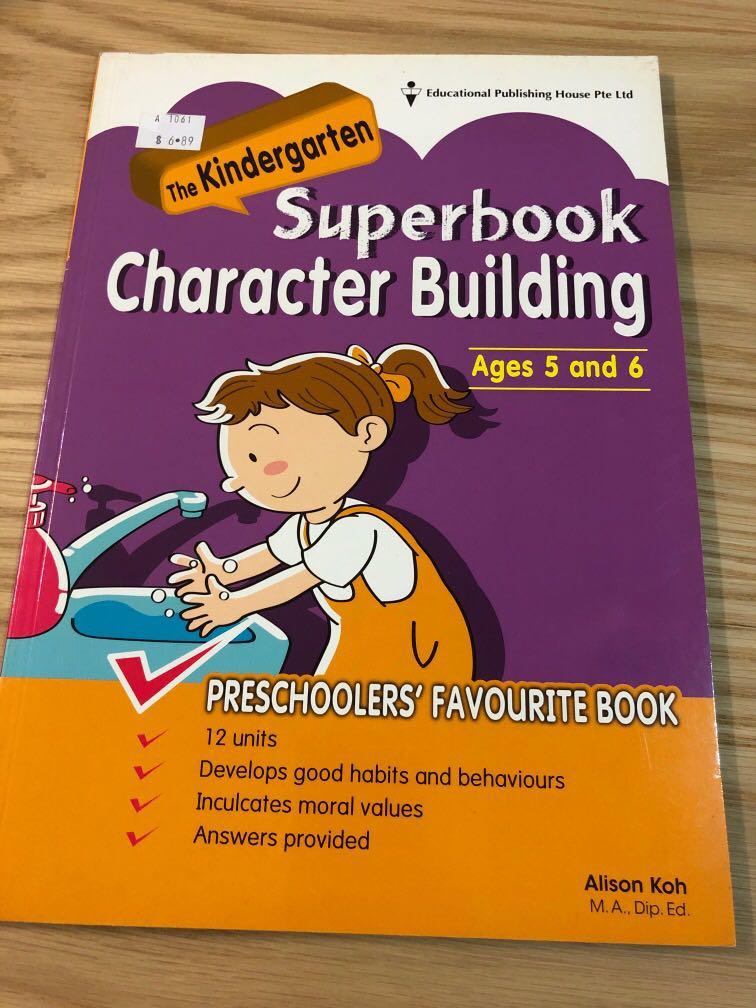 Preschool character building activity book, Books & Stationery ...