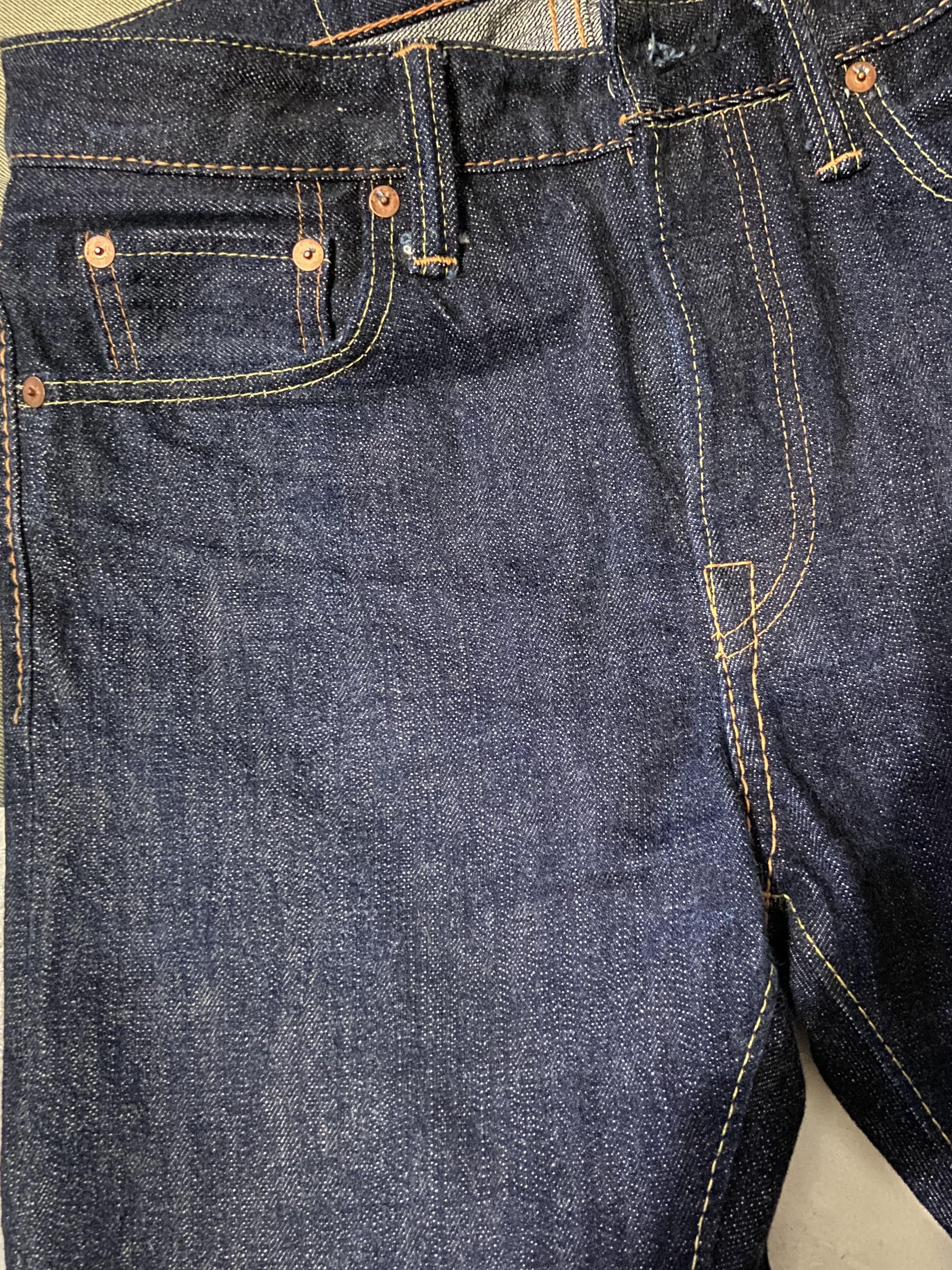 Pure blue japan denim, Men's Fashion, Bottoms, Jeans on Carousell