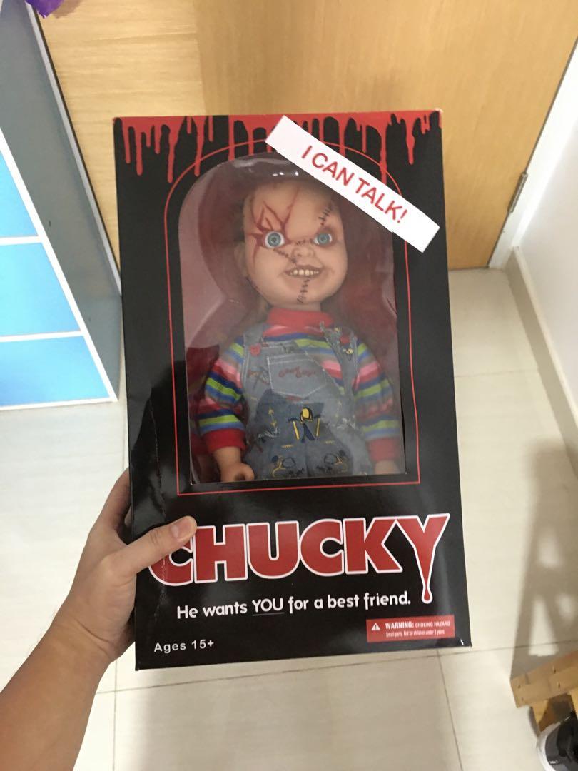 Mezco Toyz Talking Scarred Chucky Doll, Hobbies & Toys, Toys & Games on ...