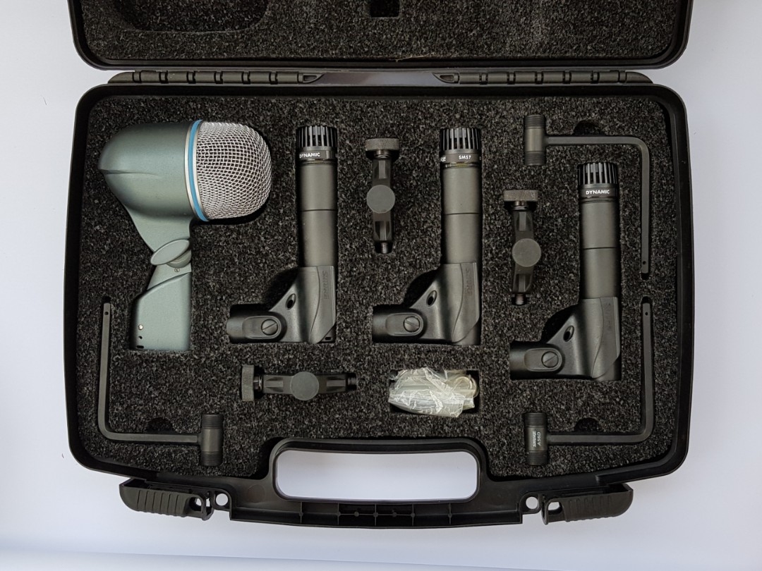 Shure Drum Microphone kit, Music & Media, Music Accessories on Carousell