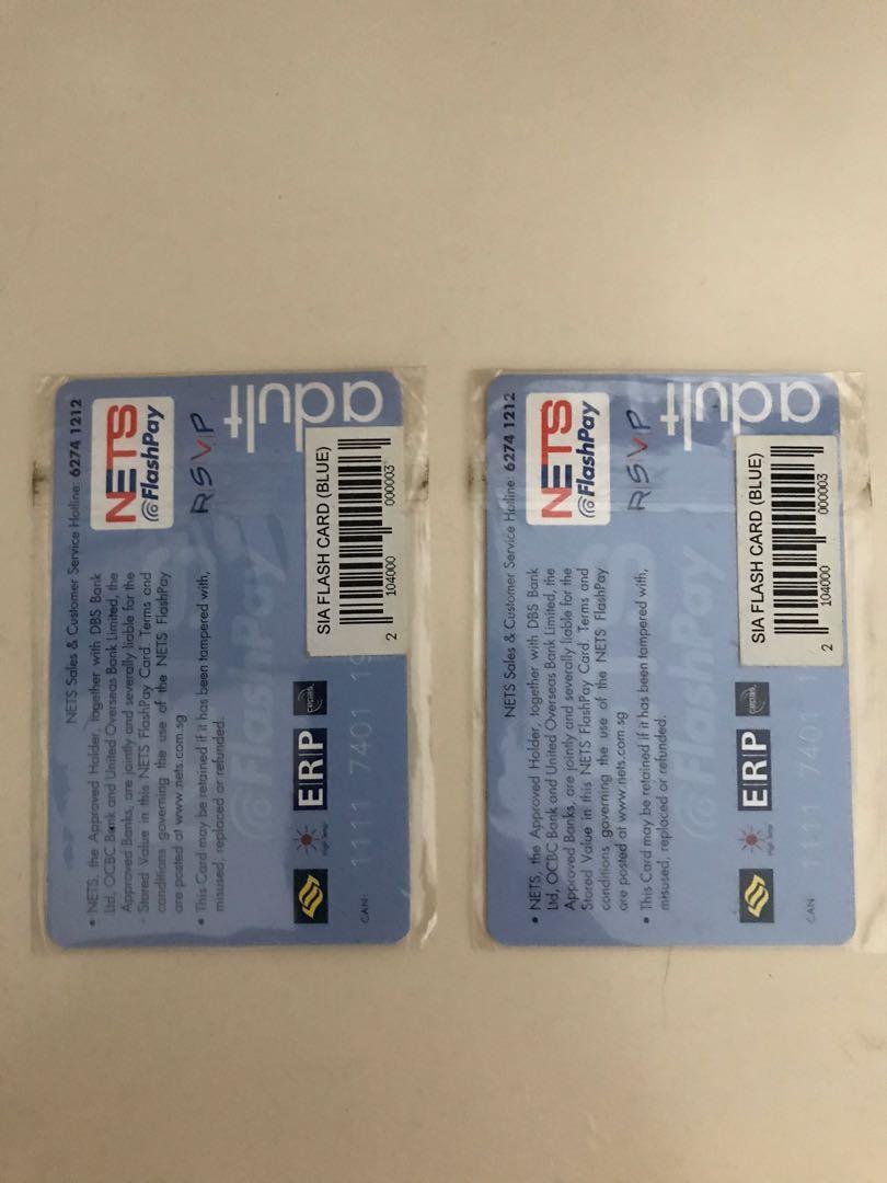 SIA Blue Flash Cards (MRT Cards), Everything Else on Carousell