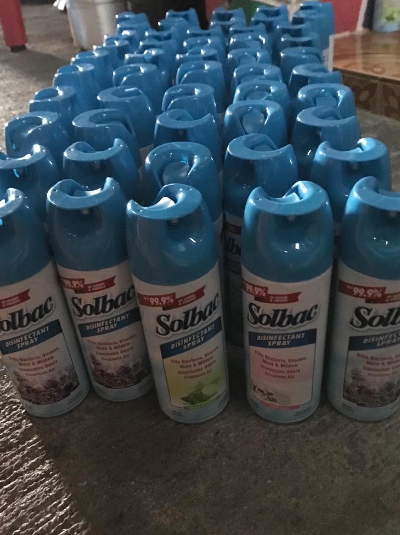 Solbac Disinfectant Spray, Furniture & Home Living, Cleaning & Homecare ...
