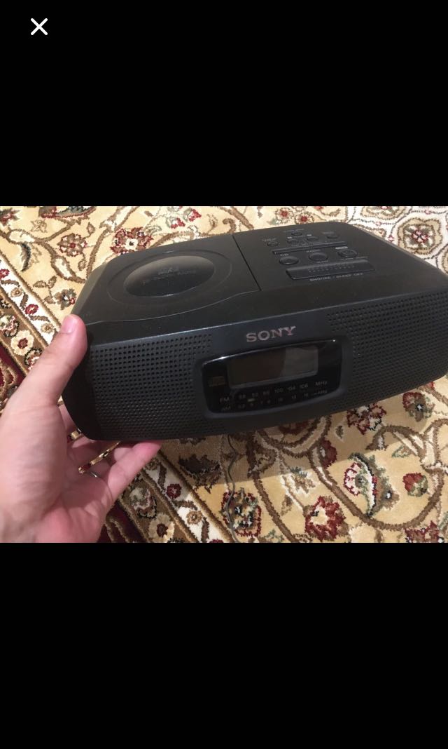 Sony cd radio boombox clock radio player , Audio, Portable Music ...