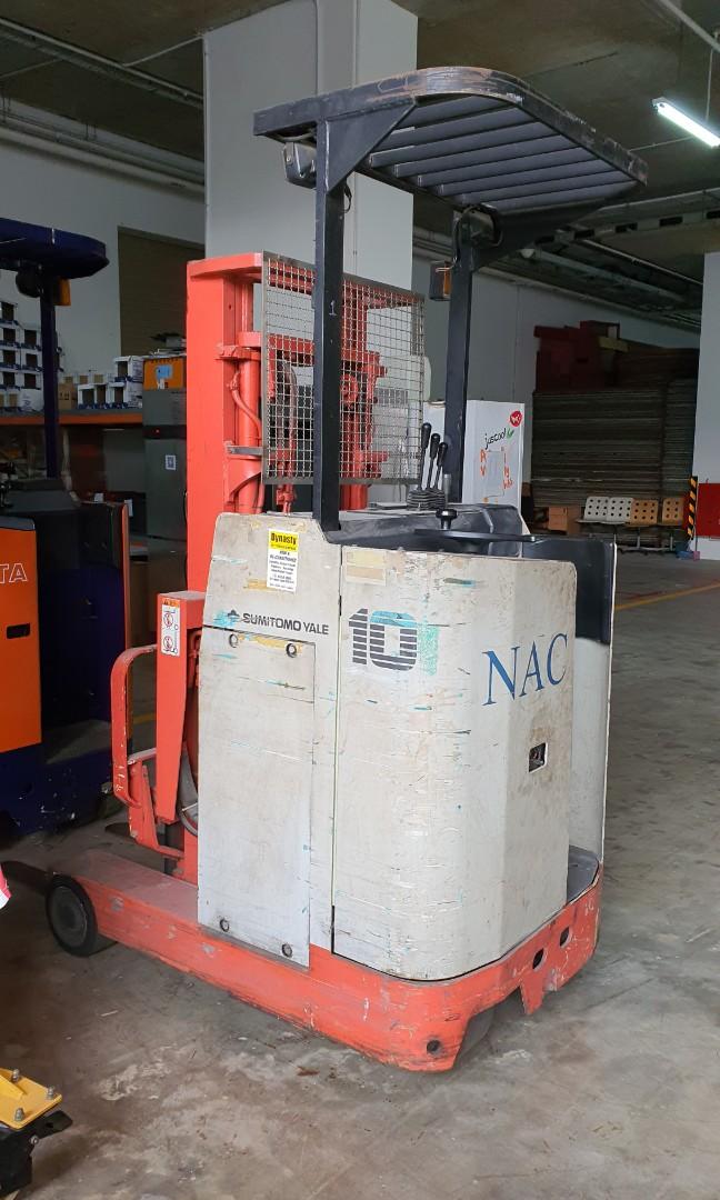 Sumitomo Reach Truck Electric Stacker Forklift 1.0 tonne, Everything ...