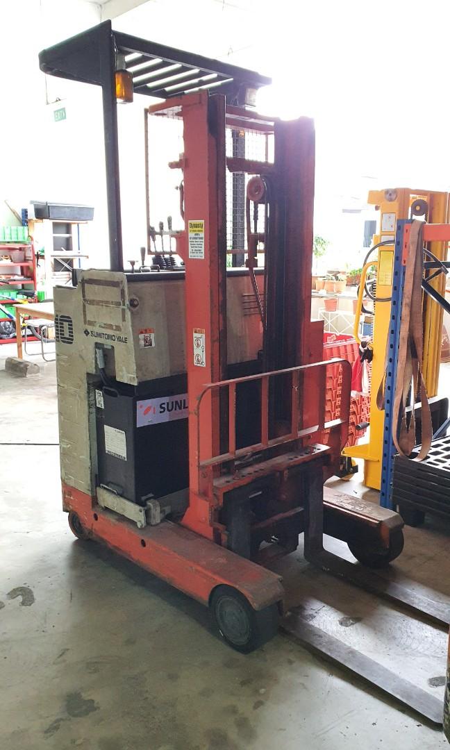 Sumitomo Reach Truck Electric Stacker Forklift 1.0 tonne, Everything ...