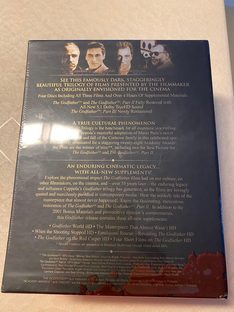 The Godfather Coppola Restoration Blu Ray Collection, Hobbies & Toys ...