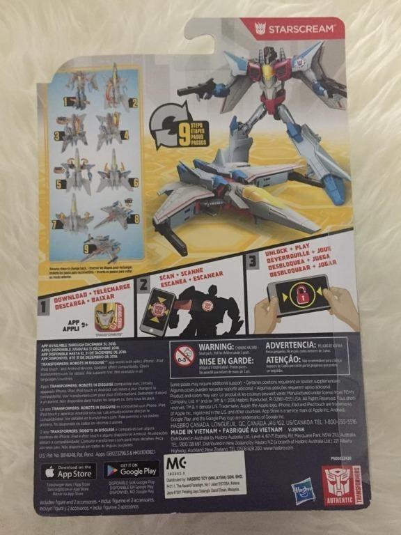 Transformers StarScream Robots in Disguise Hasbro Action Figure ...