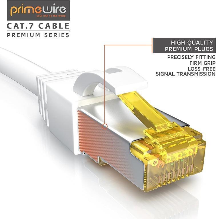 0.5m CAT.7 Ethernet Gigabit Lan network cable RJ45 10 100 1000 Mbit s ...